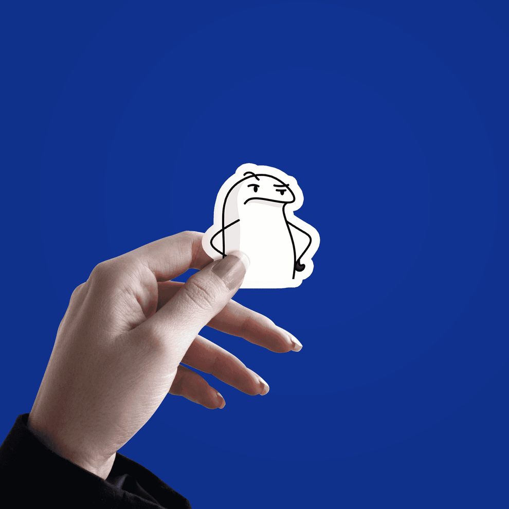 Flork Raising eyes Sticker – sticckiz.com