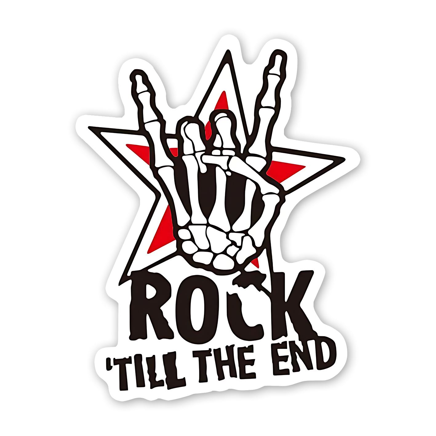 Rock till the end Sticker – sticckiz.com