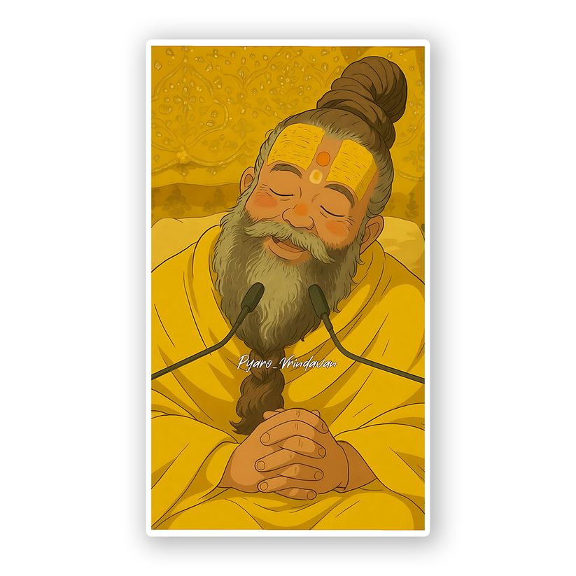 Cute Premanand Ji Maharaj Sticker – sticckiz.com