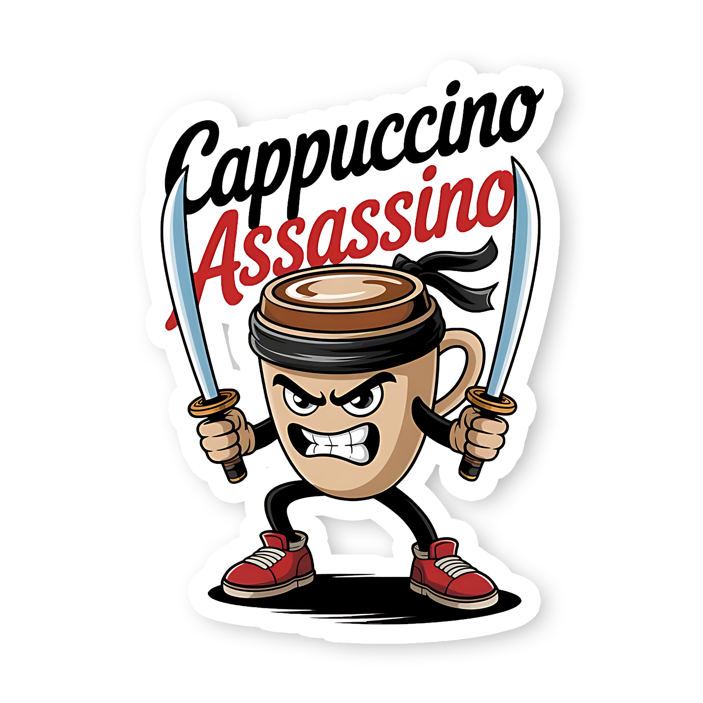 Cappuccino Assassino Sticker – sticckiz.com