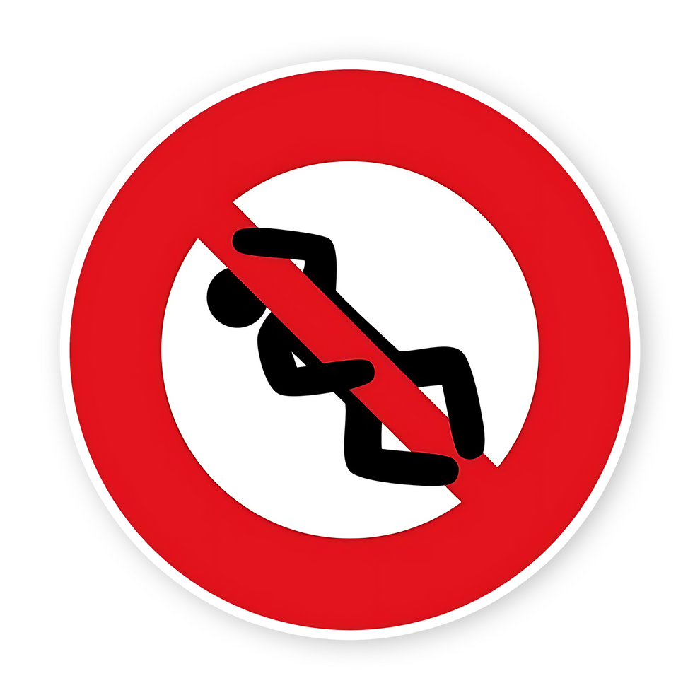 Prohibited Sign Sticker – sticckiz.com